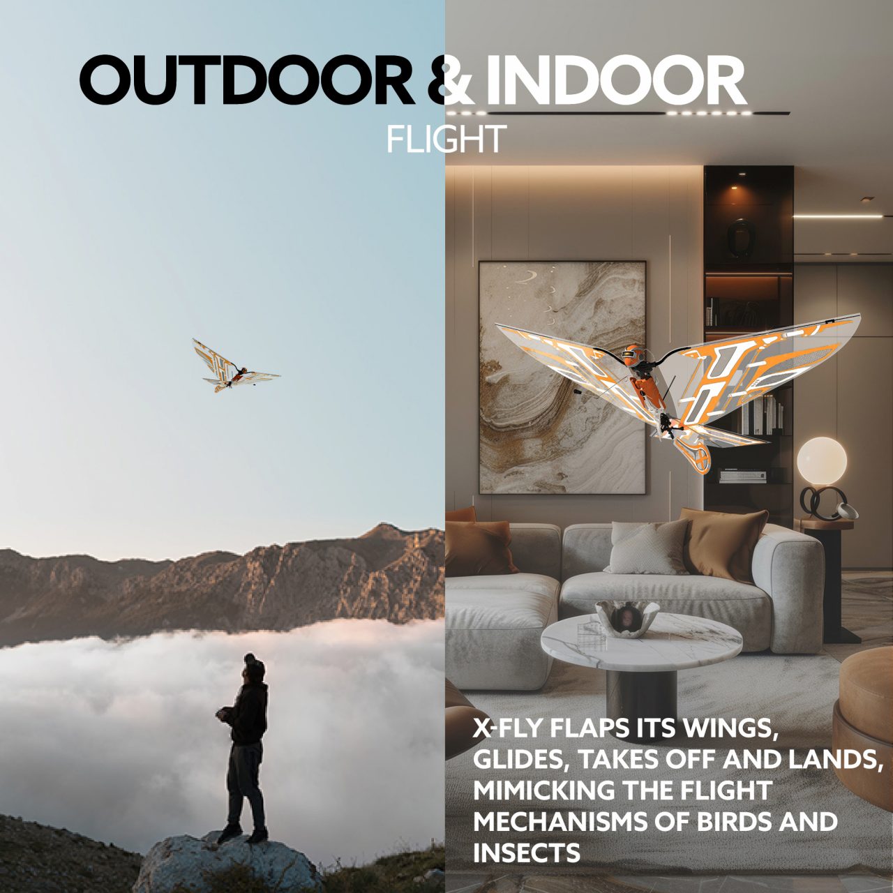 X-Fly - BIONIC BIRD US- BIOMIMETIC DRONES